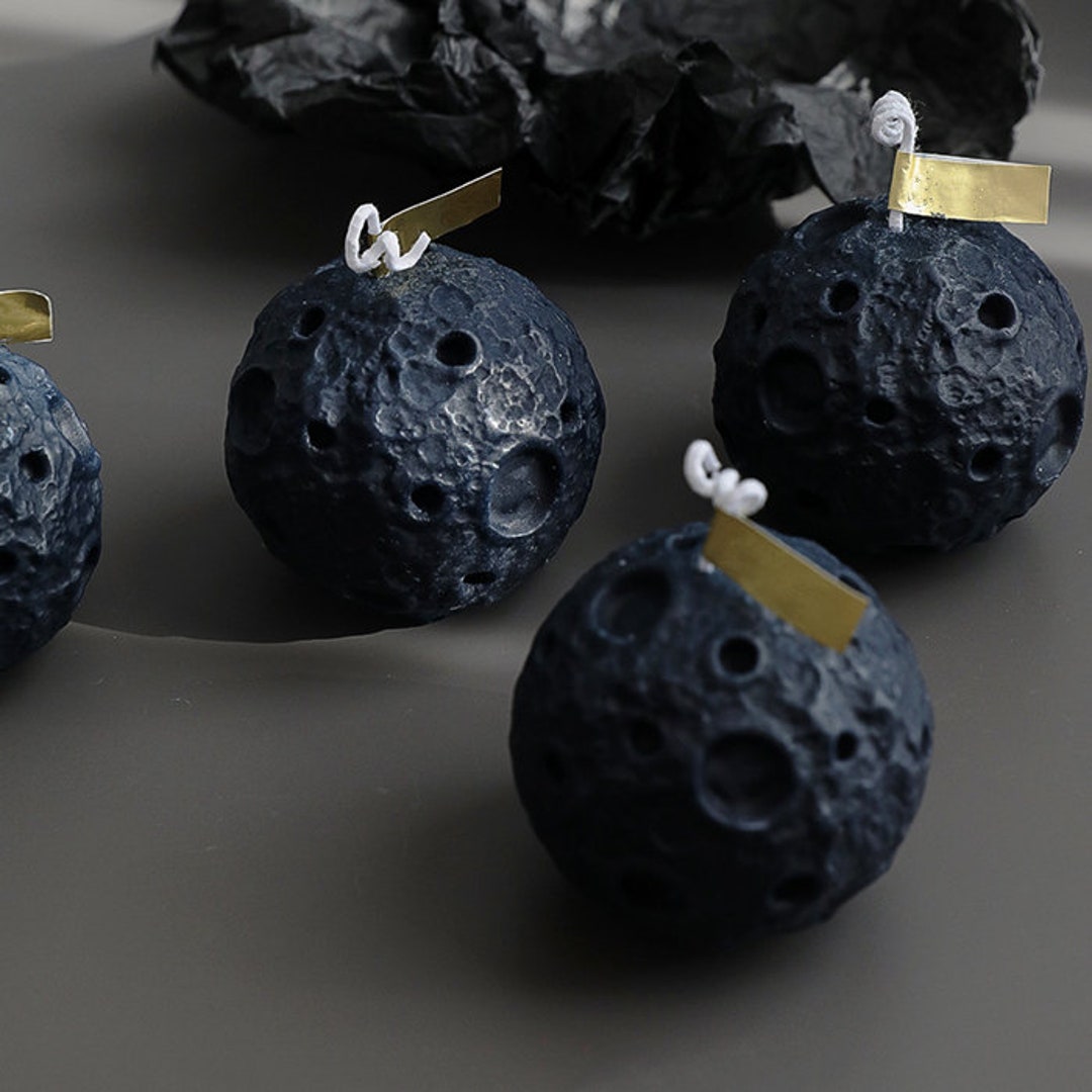 3D Planet Candle Silicone Mold-concrete Planet Moon Mold-moon Sphere ...
