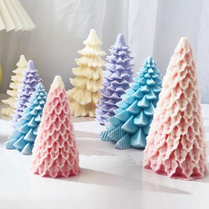Christmas Tree Candle Mold-pine Tree Candle Mold-forest Trees Candle ...