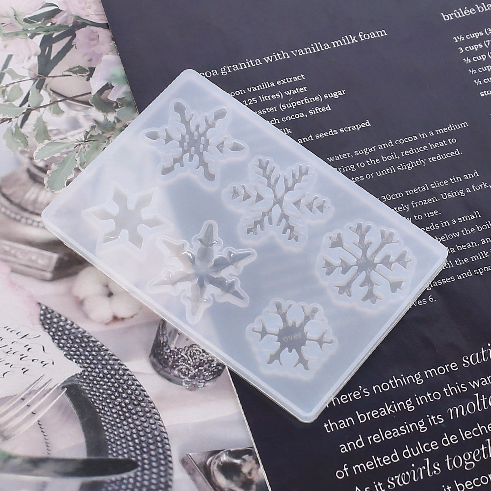 Christmas Snowflake Mold-snowflake Earrings Resin Mold-crystal - Etsy