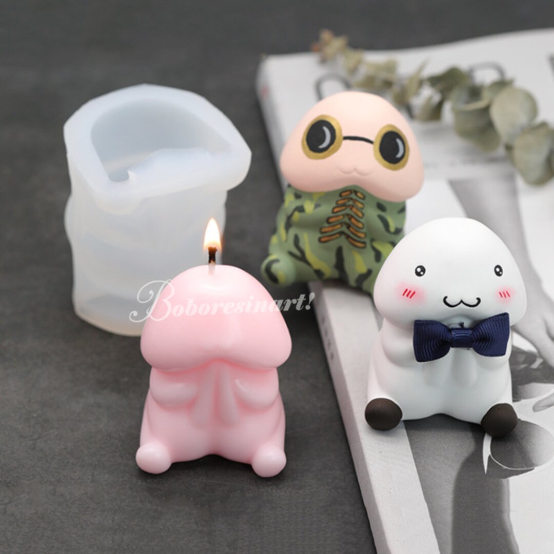 Cartoon Penis Silicone Mold-genital Penis Candle Mold-penis Keychain ...