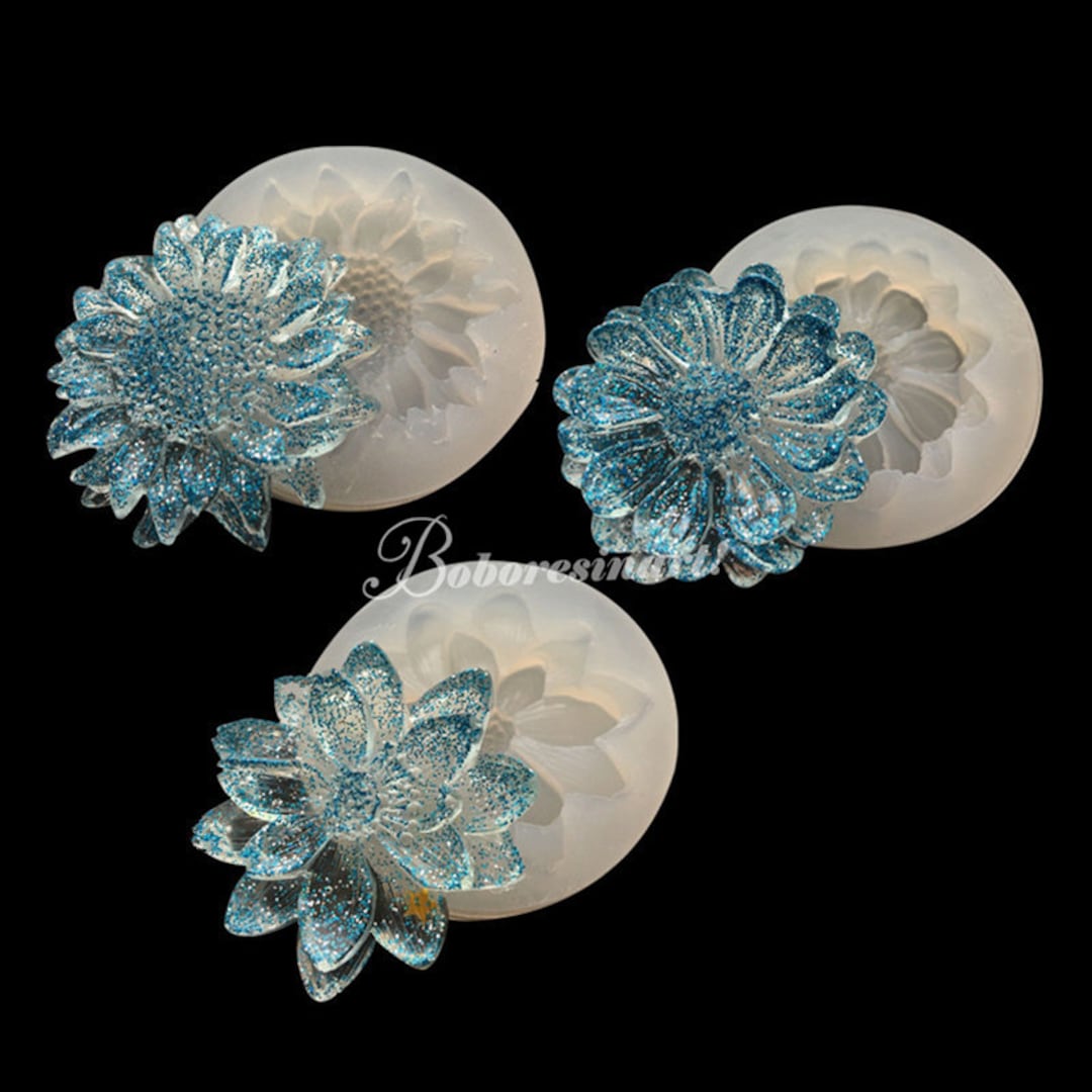 Beautiful Flower Silicone Mold-flower Resin Mold-daisy Sunflower Mold ...