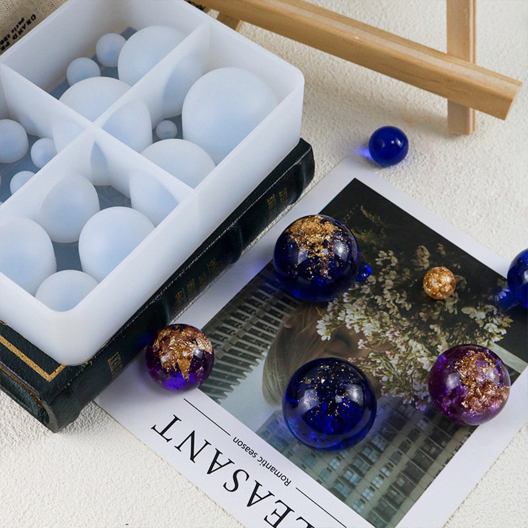 3D Sphere Silicone Mold-sphere Resin Mold-crystal Ball Mold-planet Star ...