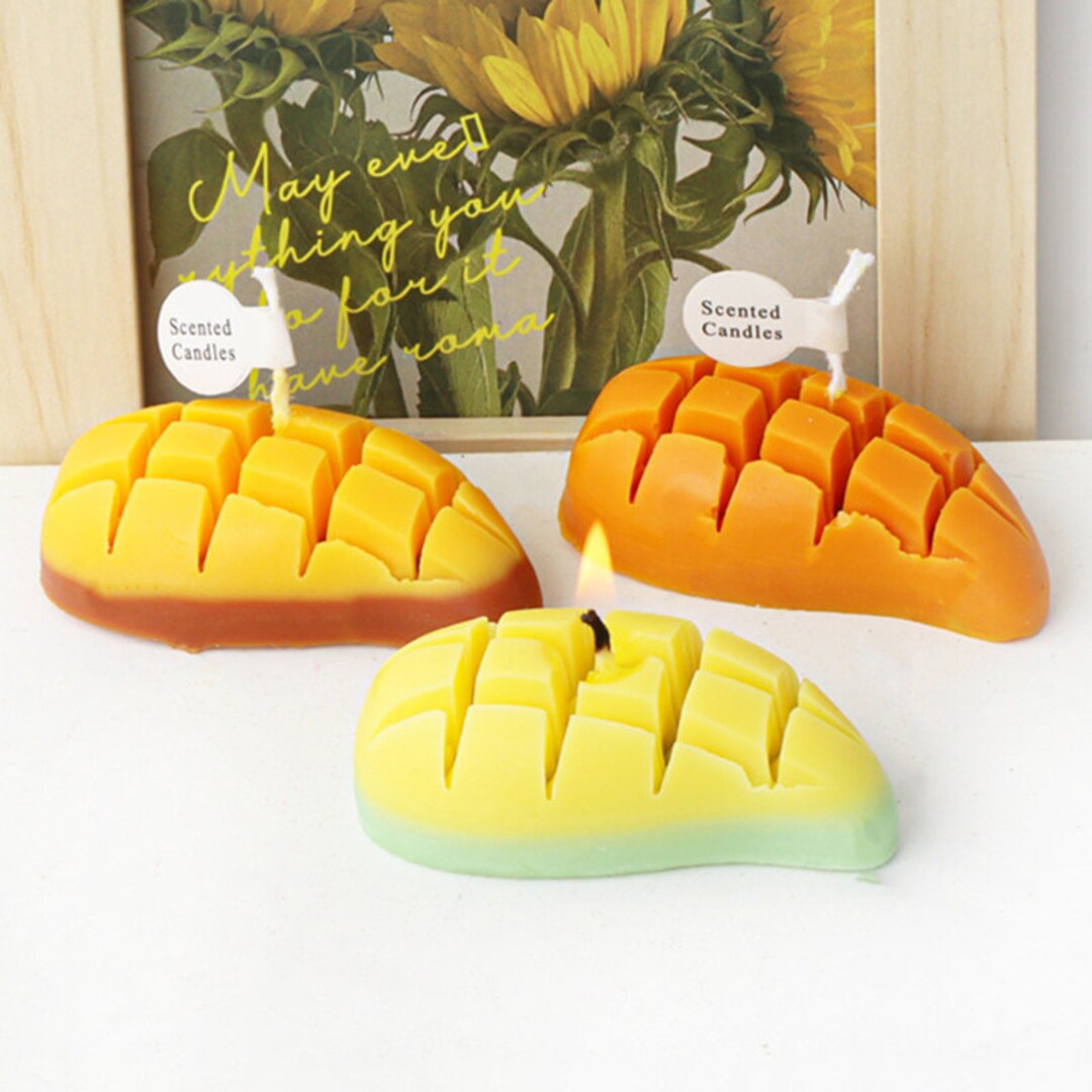 3D Mango Candle Silicone Mold-mango Candle Mold-fruit Candle Making ...
