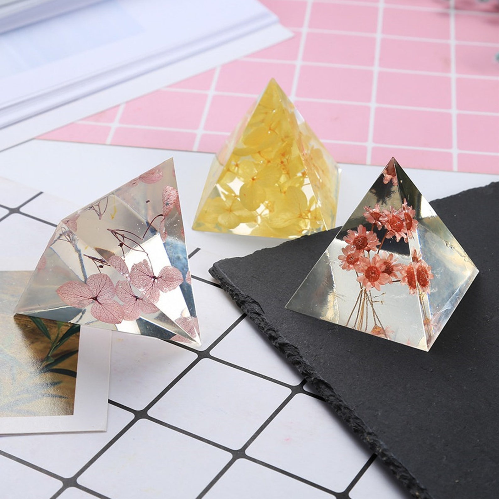 Geometric Pyramid Silicone Mold-pyramid Resin Mold-orgone - Etsy