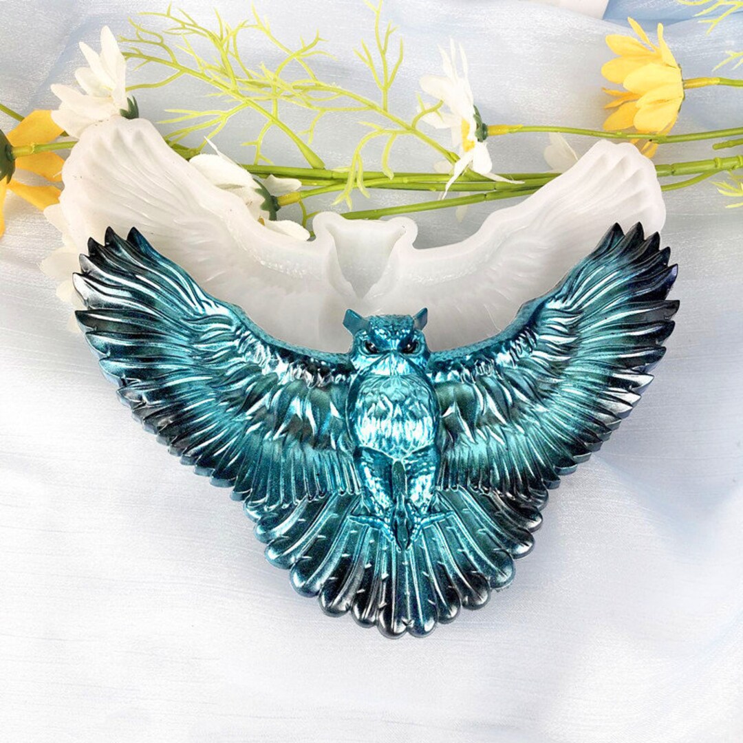 Flying Owl Silicone Mold-animal Owl Resin Mold-owl Wings Mold-owl Wall ...