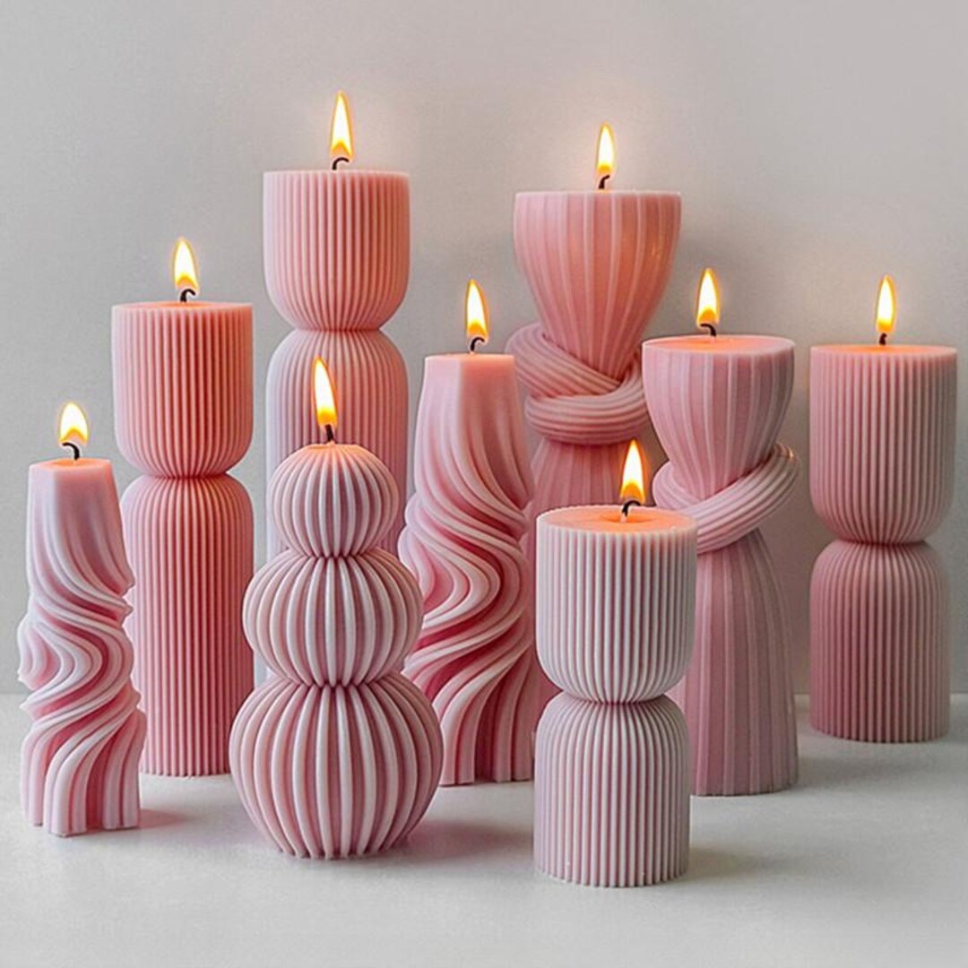 Hourglass Shaped Candle Silicone Mold-knot Cylinder Candle Mold-twisted ...