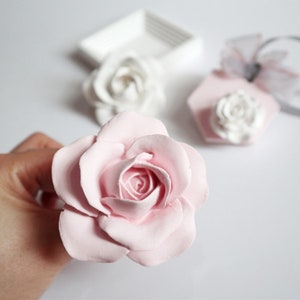 3D Rose Silicone Mold-rose Flower Plaster Mold-rose Fondant Mold-rose ...