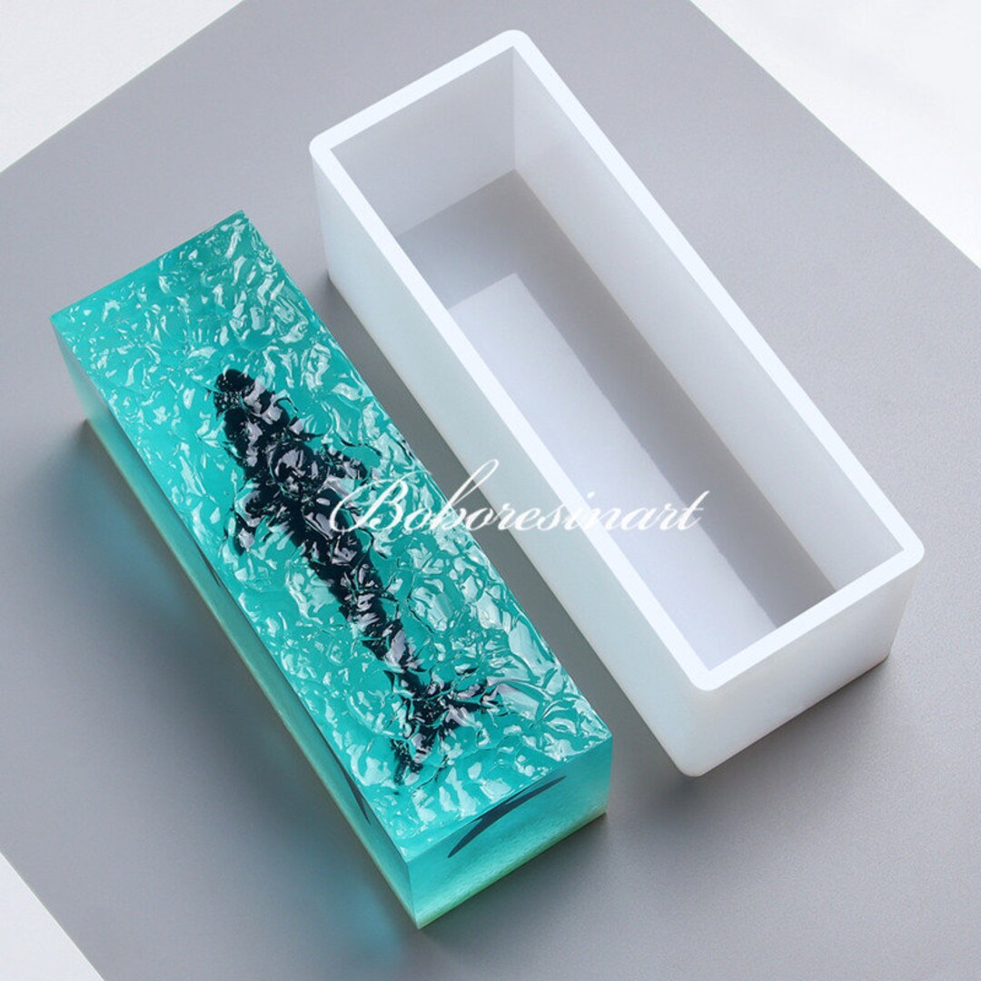 Rectangle Resin Silicone Mold-geometric Art Mold-ocean Night Light ...