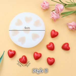 Love Heart Shaped Silicone Mold-love Heart Resin Mold-heart Plaster Art ...