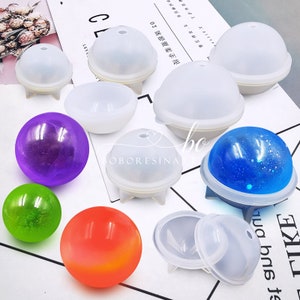 20mm 100mm Sphere Round Silicone Mold-3d Sphere Resin Mold-large Sphere ...