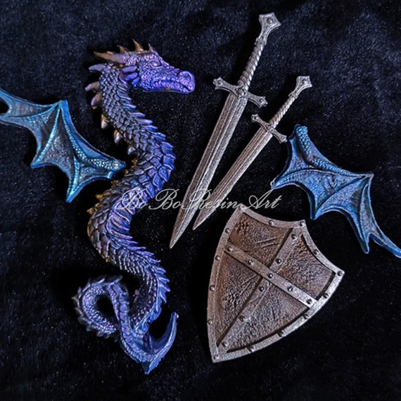 Dragon Resin Silicone Mold-large Dragon Fondant Mold Dragon - Etsy