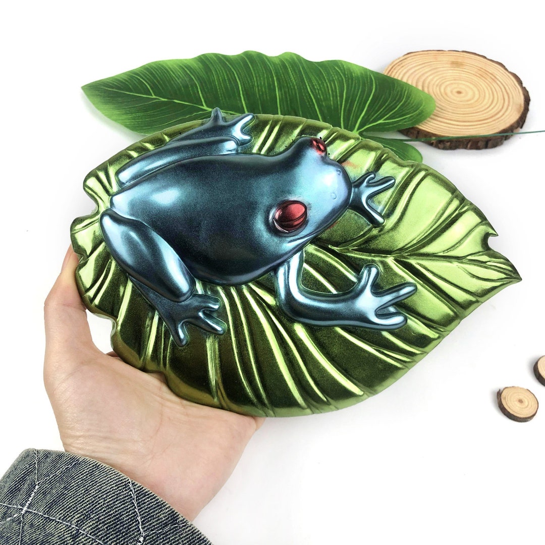 Tree Frog Silicone Mold-frog on Lotus Leaf Mold-animal Frog Resin Mold ...