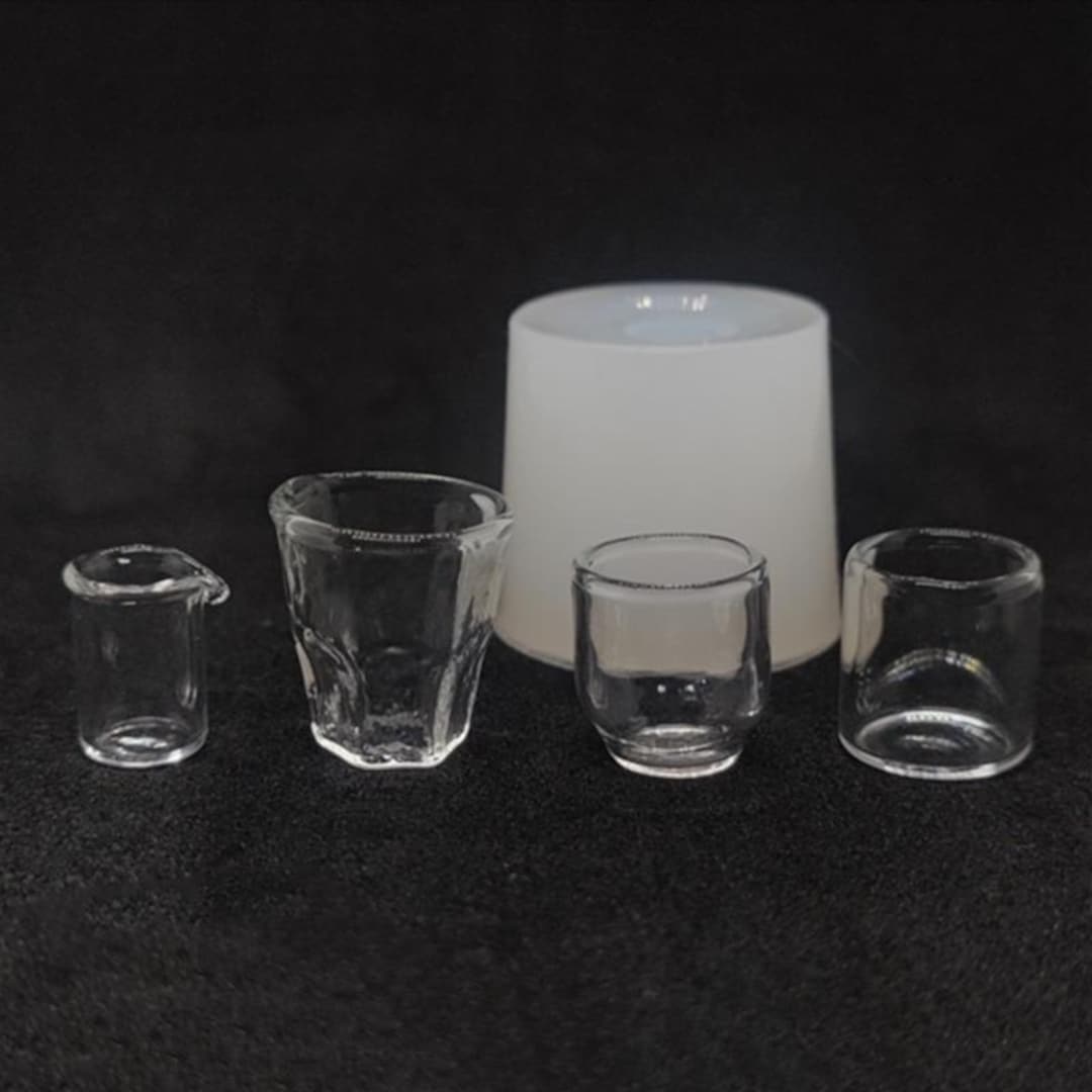 4 Styles Miniature Cup Silicone Mold-glass Cup Resin Mold-miniature ...