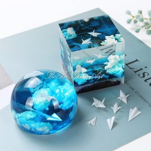 3D Miniature Paper Airplane Resin Filler-paper Crane Model-silicone ...