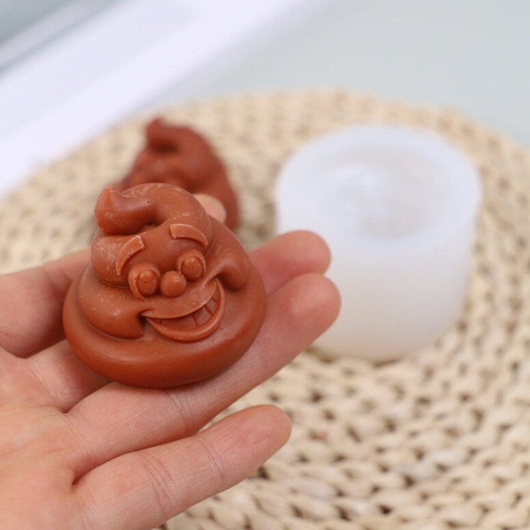 Miniature Poop Fondant Silicone Mold-poop Keychain Resin Mold-poop ...