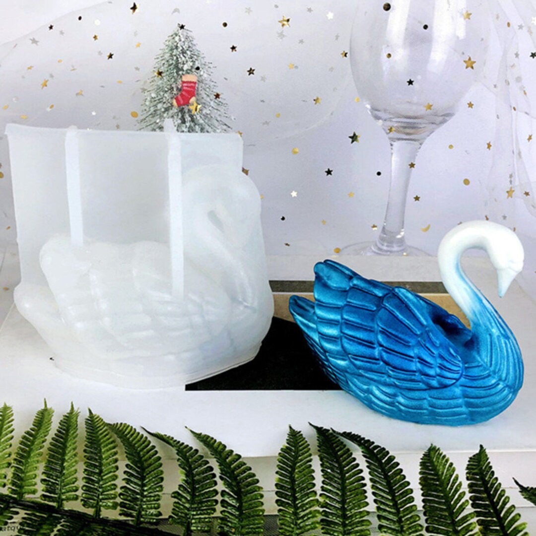 White Swan Silicone Mold-beautiful Swan Resin Mold-crystal - Etsy