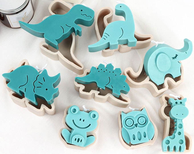 Funny Animal Candles Silicone Mold,resin Decorative Mold,bear,seal ...