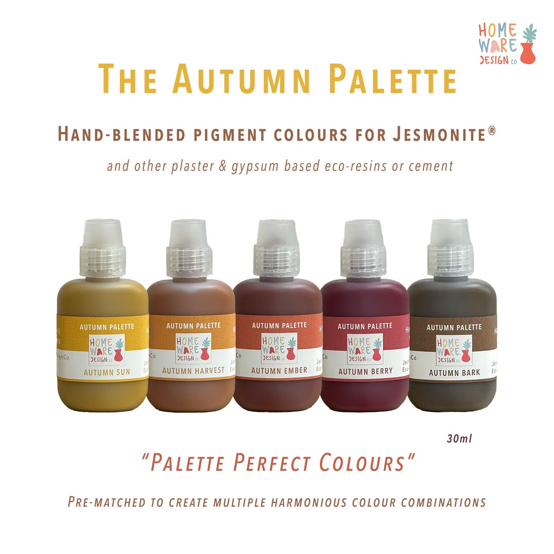AUTUMN PALETTE PIGMENTS Hand-blended Pigment Colours for Jesmonite ...