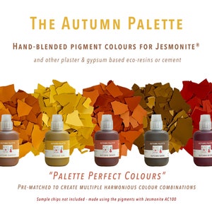 AUTUMN PALETTE PIGMENTS – Hand-blended Pigment Colours for Jesmonite ...