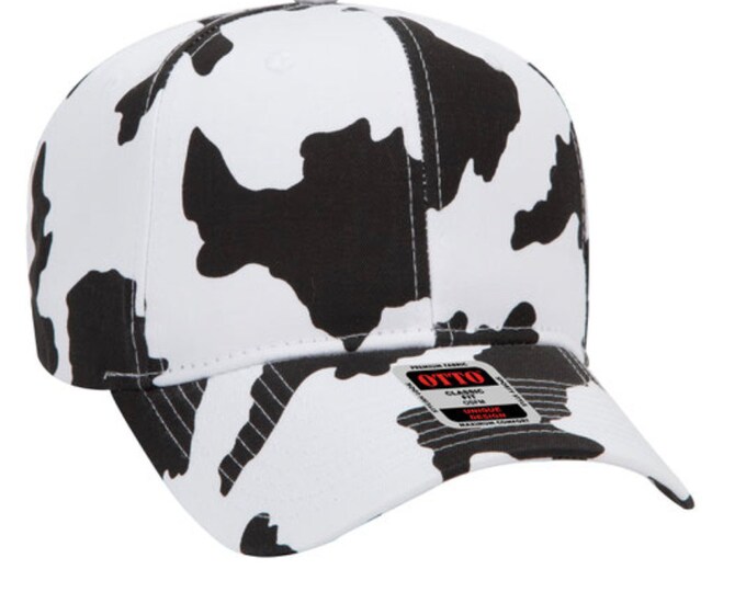 Blank Otto Cow Print Snapback Hat / Wholesale Blank Caps - Etsy