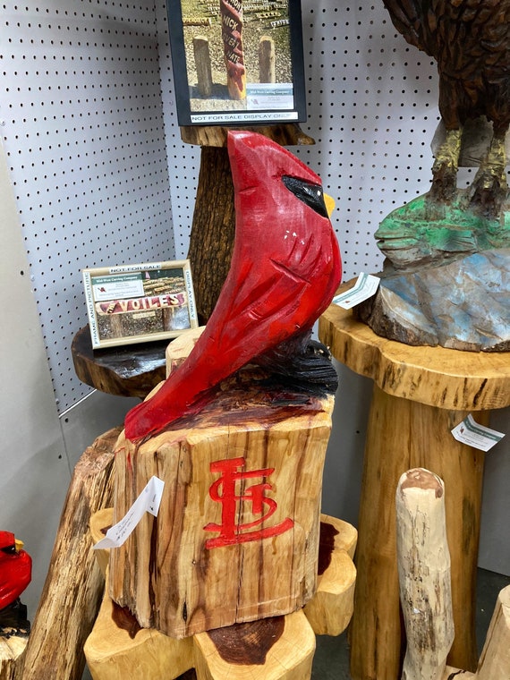 STL engraved St. Louis Cardinals Wood Carving | Etsy