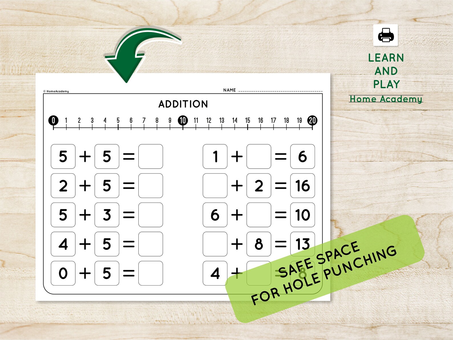 Printable ADDITION Worksheets Counting Activities for Kids - Etsy
