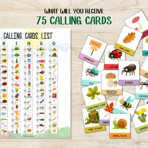 CAMPING BINGO Printable 30 Bingo Cards & 75 Calling Cards Camp Games ...