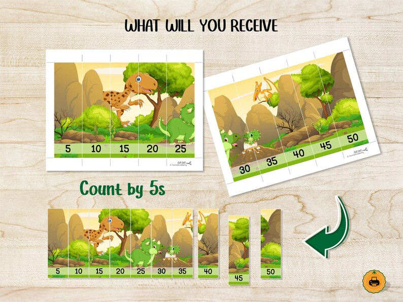 Printable Busy Puzzle Skip Counting 2s 5s 10s Homeschool Printables ...