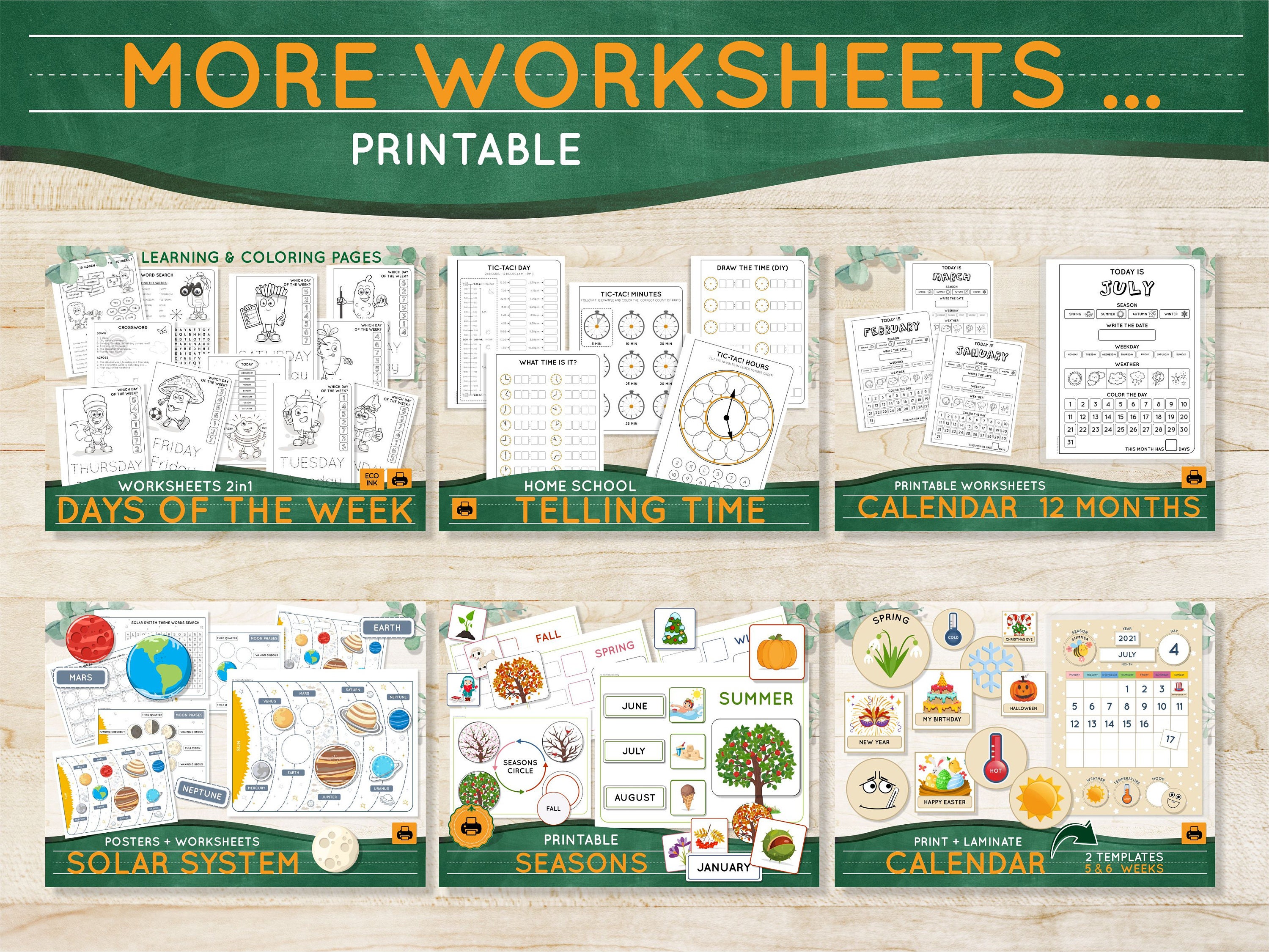 Printable CALENDAR 2024 Traceable Calendar Homeschool Morning Binder ...