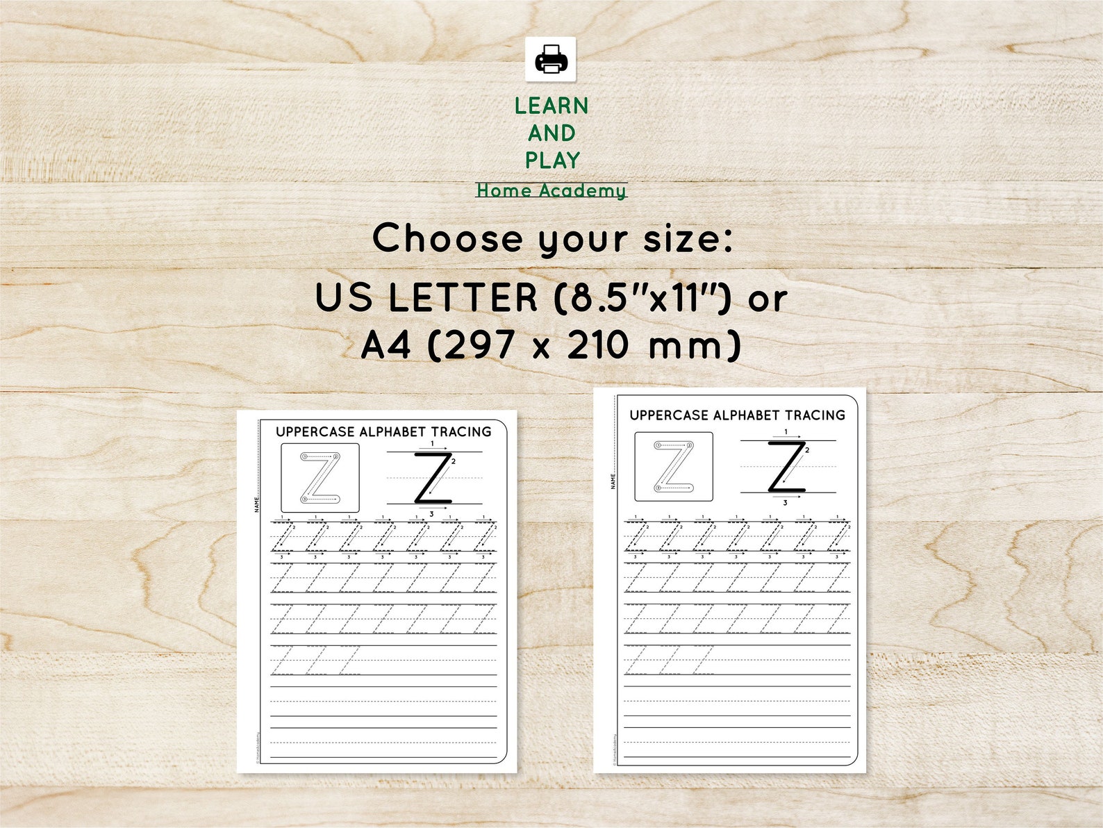 Printable 52 Alphabet Tracing Worksheets for Kids Preschool - Etsy