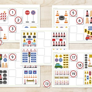 CARS Busy Book Toddler Learning Toy Printable Homeschool Worksheets ...