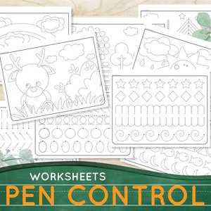 PEN CONTROL Tracing Worksheets Printable Preschool Worksheets Busy Book ...