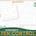 PEN CONTROL Worksheets Printable Preschool Worksheets Tracing | Etsy