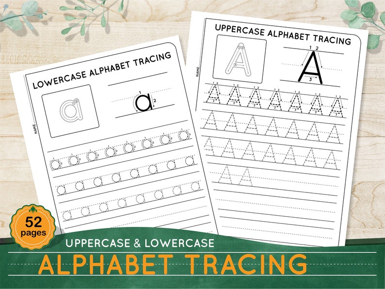 Printable 52 Alphabet Tracing Worksheets for Kids Preschool Worksheets ...