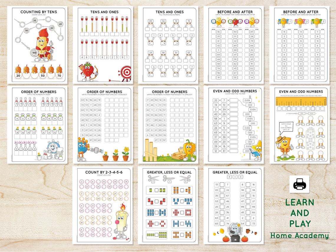 Preschool Worksheets Homeschool Practice Sheets - Etsy UK