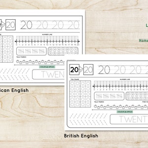 Learning Numbers 11-20 Printable Preschool Worksheets Number Tracing ...