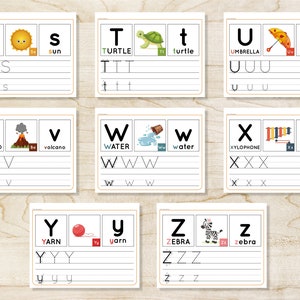ALPHABET Worksheets Printable Toddler Learning Toy Kindergarten Busy ...