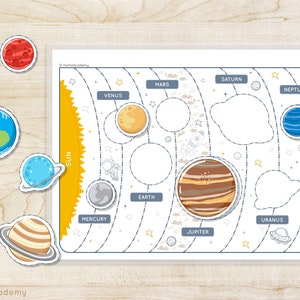 Printable Solar System Worksheets Moon Phases Outer Space Activity ...