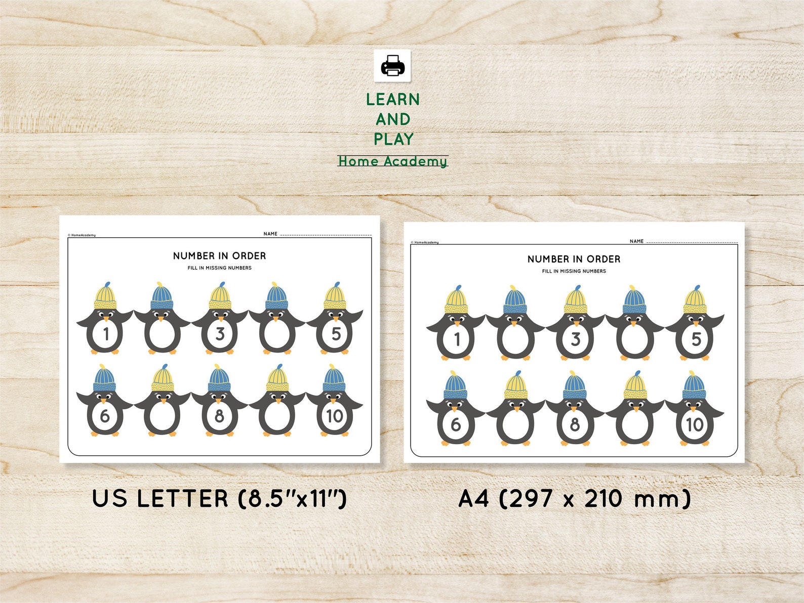 50 Printable Worksheets BUNDLE Alphabet, Shapes, Math and Other Fun ...