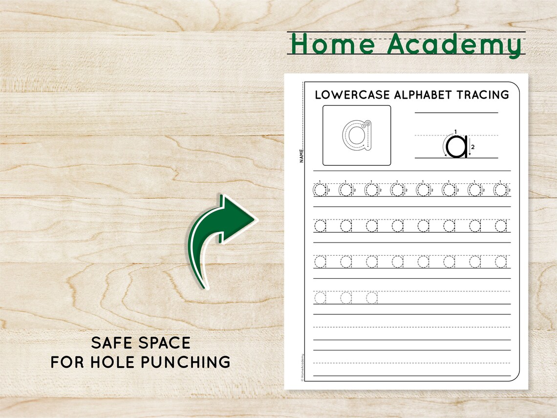 Printable 26 LOWERCASE Tracing Alphabet Worksheets - Etsy UK