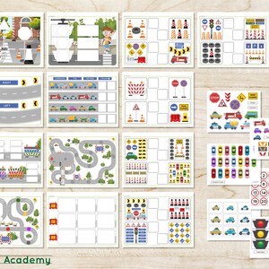 CARS Busy Book Toddler Learning Toy Printable Homeschool Worksheets ...