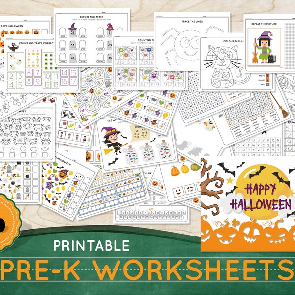 Halloween Printables Kindergarten - Etsy