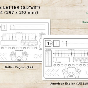 1-10 Number Tracing Book Printable Preschool Worksheets Homeschool ...
