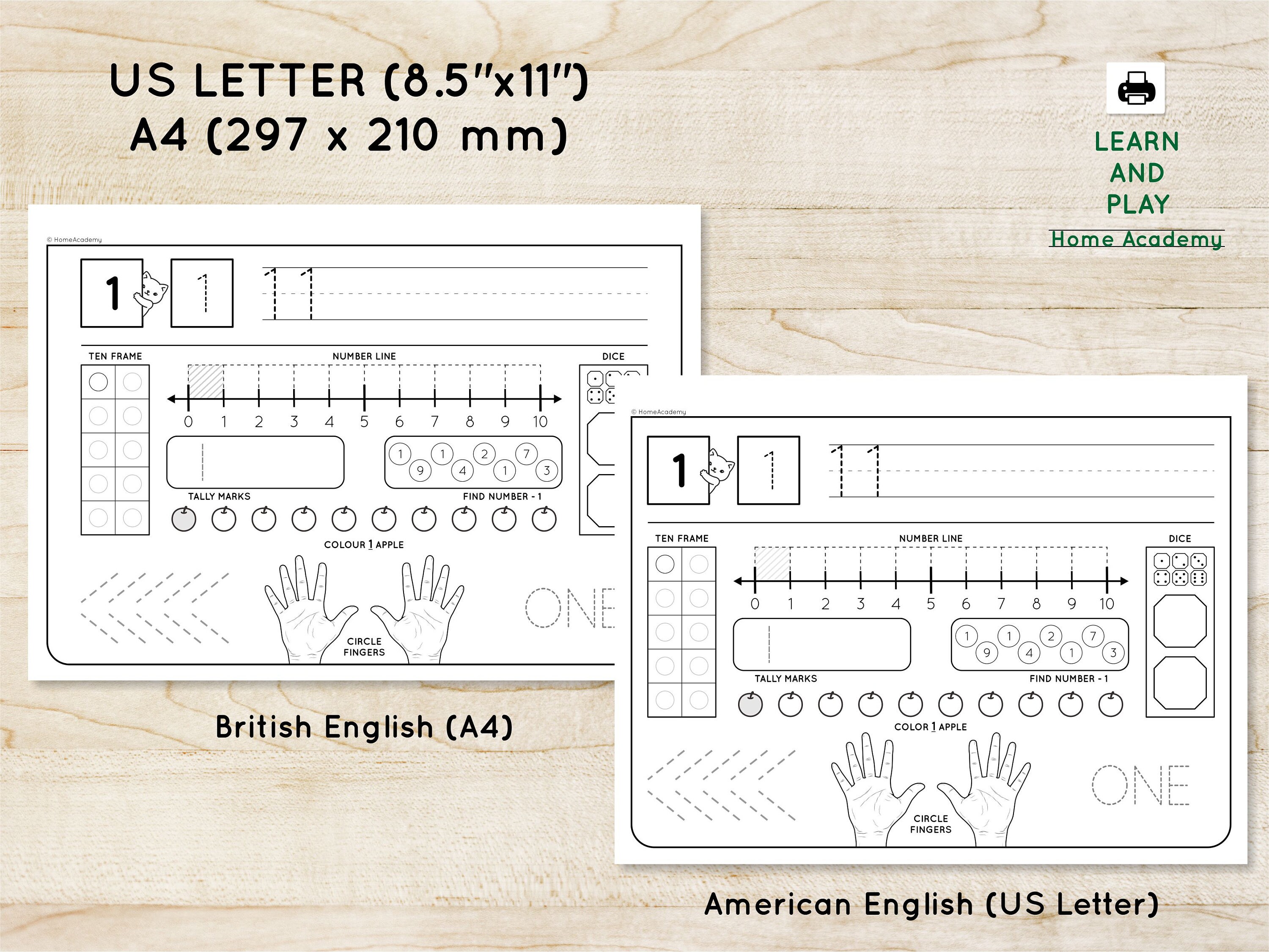 1-10 Number Tracing Book Printable Preschool Worksheets Homeschool ...