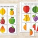 Printable Matching Card Game for Toddler VEGETABLES/FRUIT - Etsy