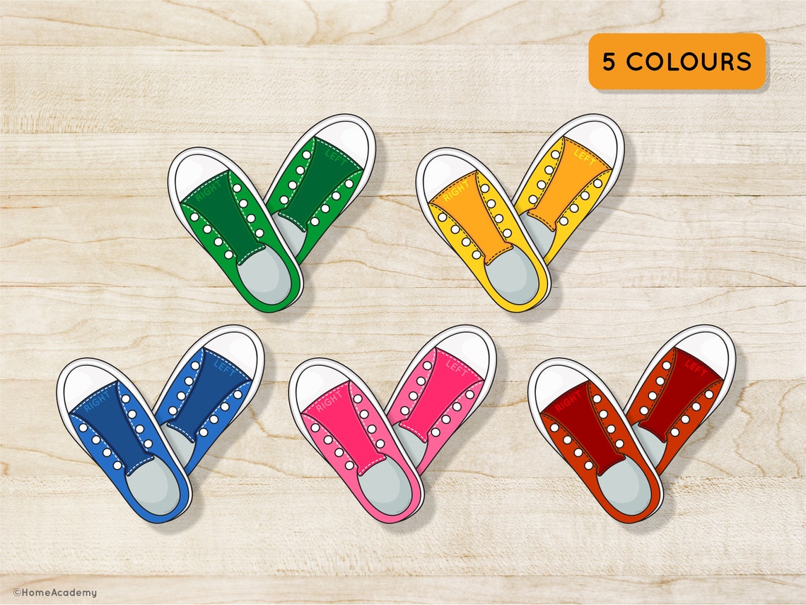 Learn to Tie Shoes Printable Shoe Tying Practice Card - Etsy Canada