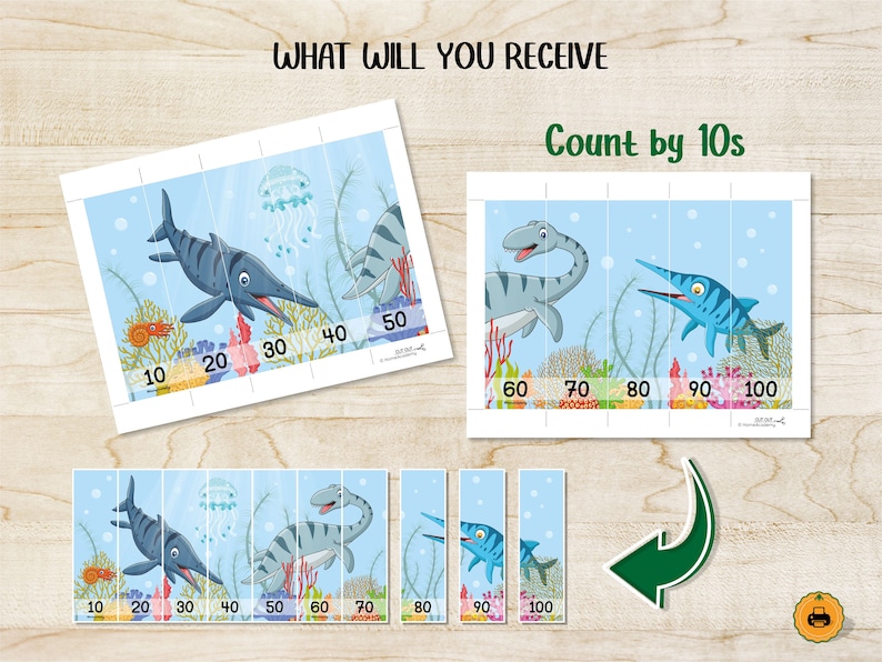 Printable Busy Puzzle Skip Counting 2s 5s 10s Homeschool - Etsy