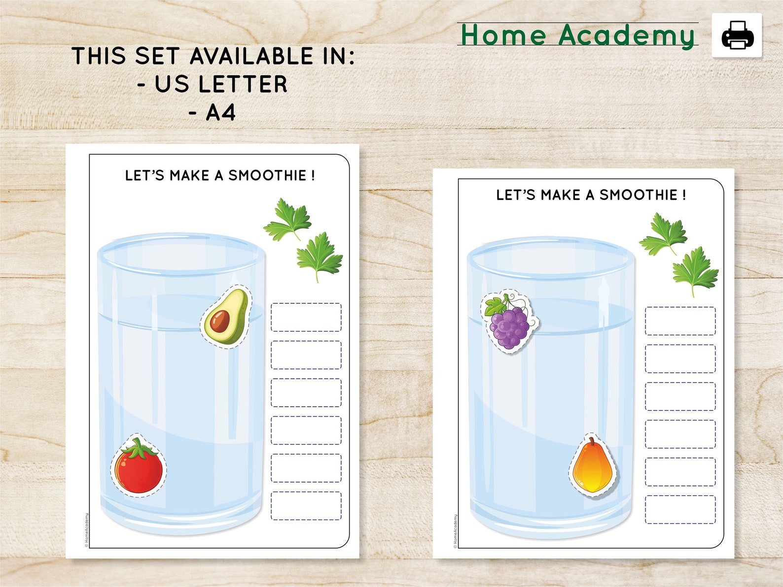 VEGETABLES and FRUITS Matching Game Preschool Worksheets - Etsy