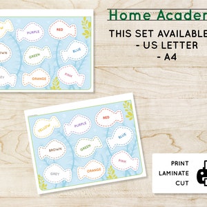 COLORS Toddler Busy Book Printable Toddler Learning Toy Kindergarten ...