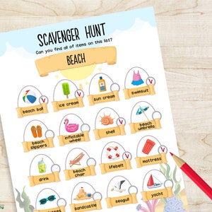 Printable SCAVENGER HUNT Bundle Printable Games for Kids Summer Toddler ...